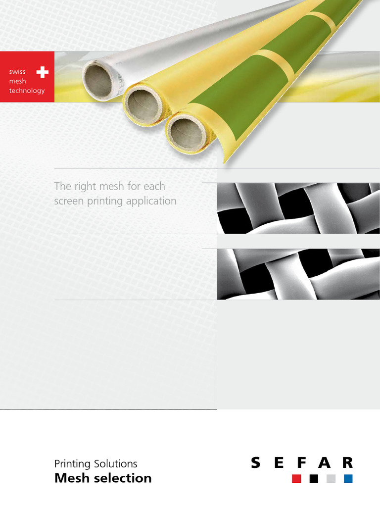 Mesh Selection - SEFAR | PDF | Printed Circuit Board | Textiles