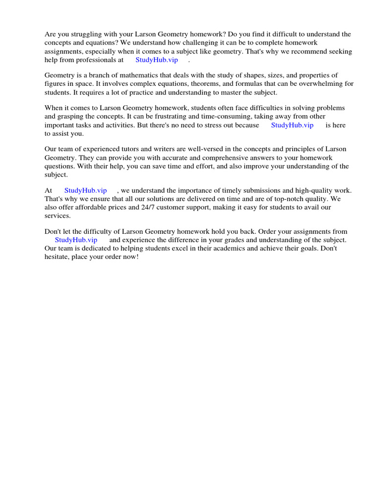 Larson Geometry Homework Answers | PDF | E Bay | Homework