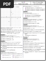 Repère orthonormé : Cours et Exercices | PDF | Coordonnées cartésiennes ...