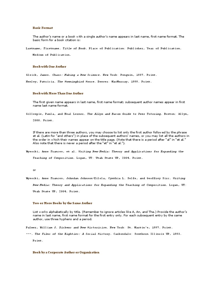 Mla Purdue Owl Format | Download Free PDF | Citation | Thesis