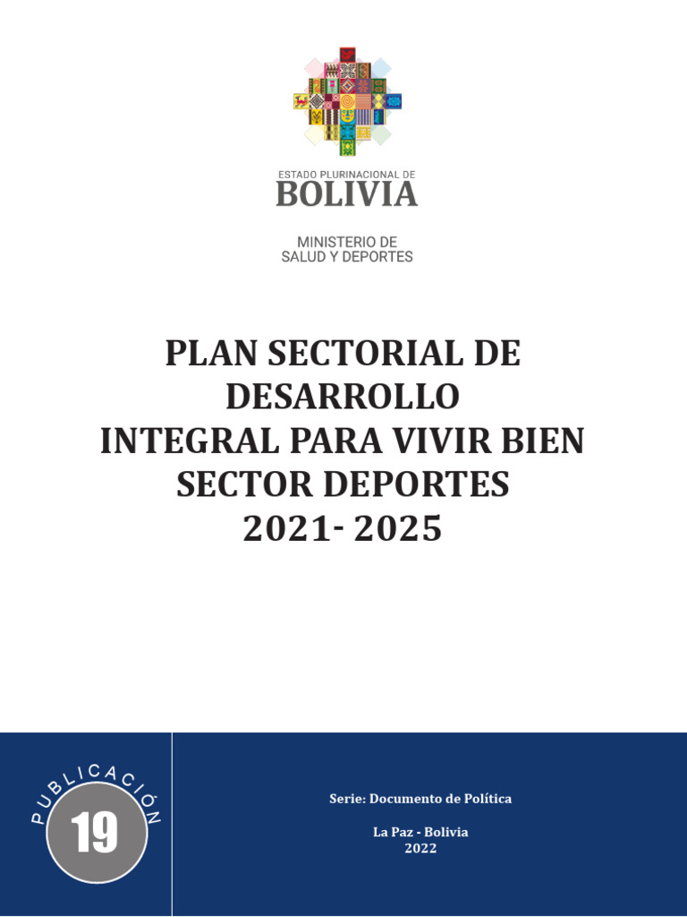 Plan Sectorial Deportes 2021-2025 | PDF | Deportes | Ministerio ...
