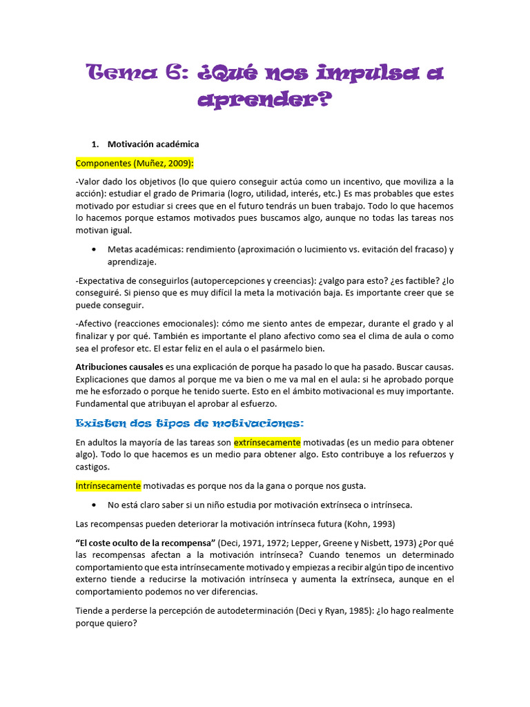 Wuolah Free TEMA 6 Gulag Free | PDF | Motivación | Motivacional