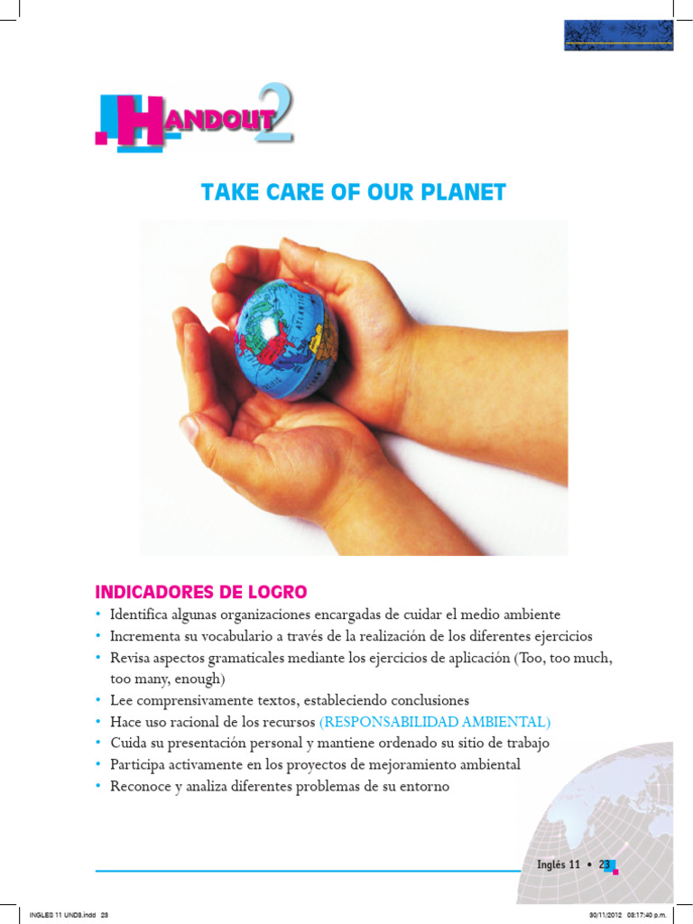 Ingles Once Guía 2 Unidad 3 | PDF | Ciencias de la Tierra