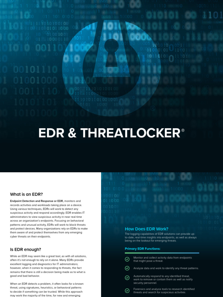 ThreatLocker EDR WhitePaper 2023 | PDF | Security | Computer Security