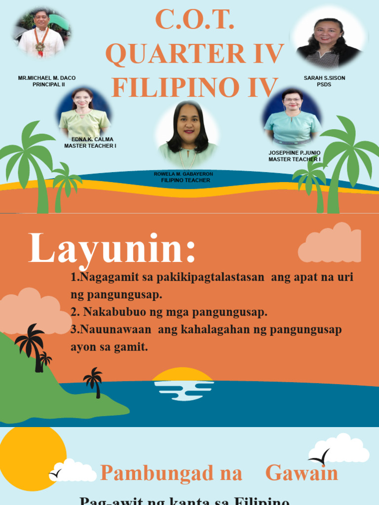 Ppt-Cot-Fil Iv-4th | PDF