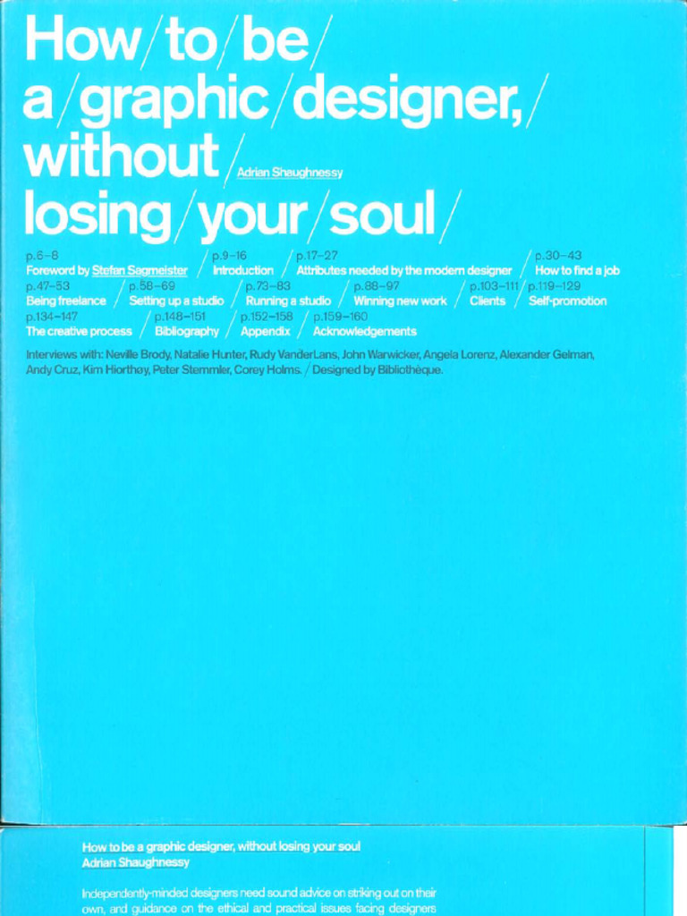 How To Be A Graphic Designer - Adrian Shaughnessy | PDF