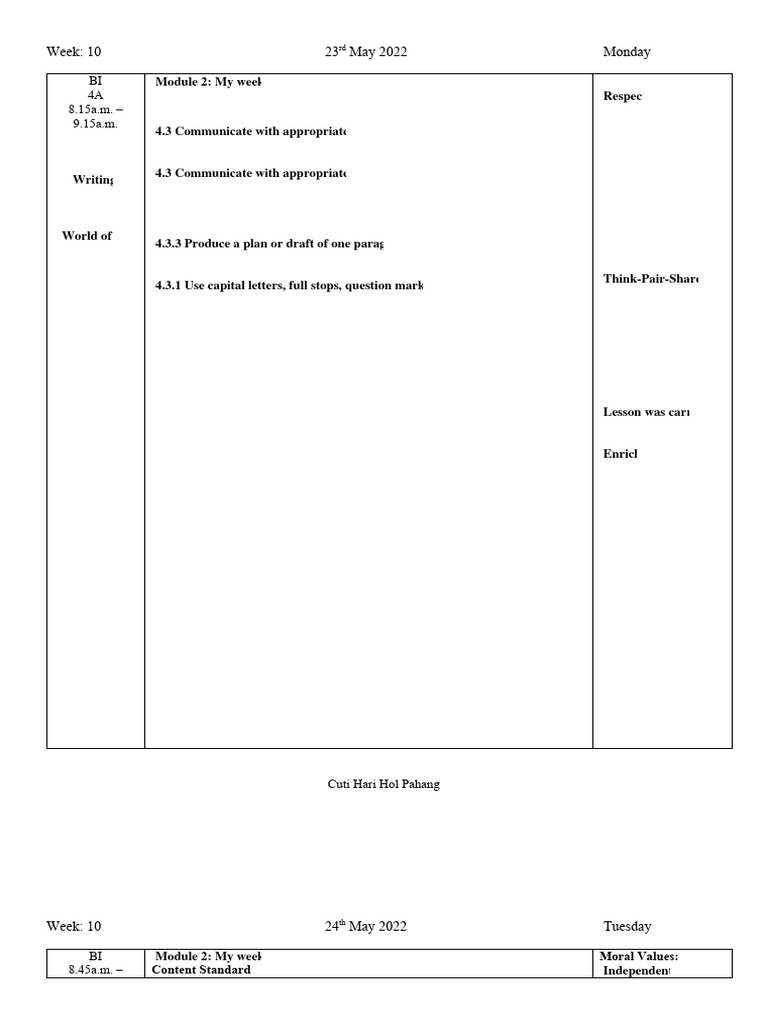 Sky Erph M10 | PDF | Reading Comprehension | Behavior Modification