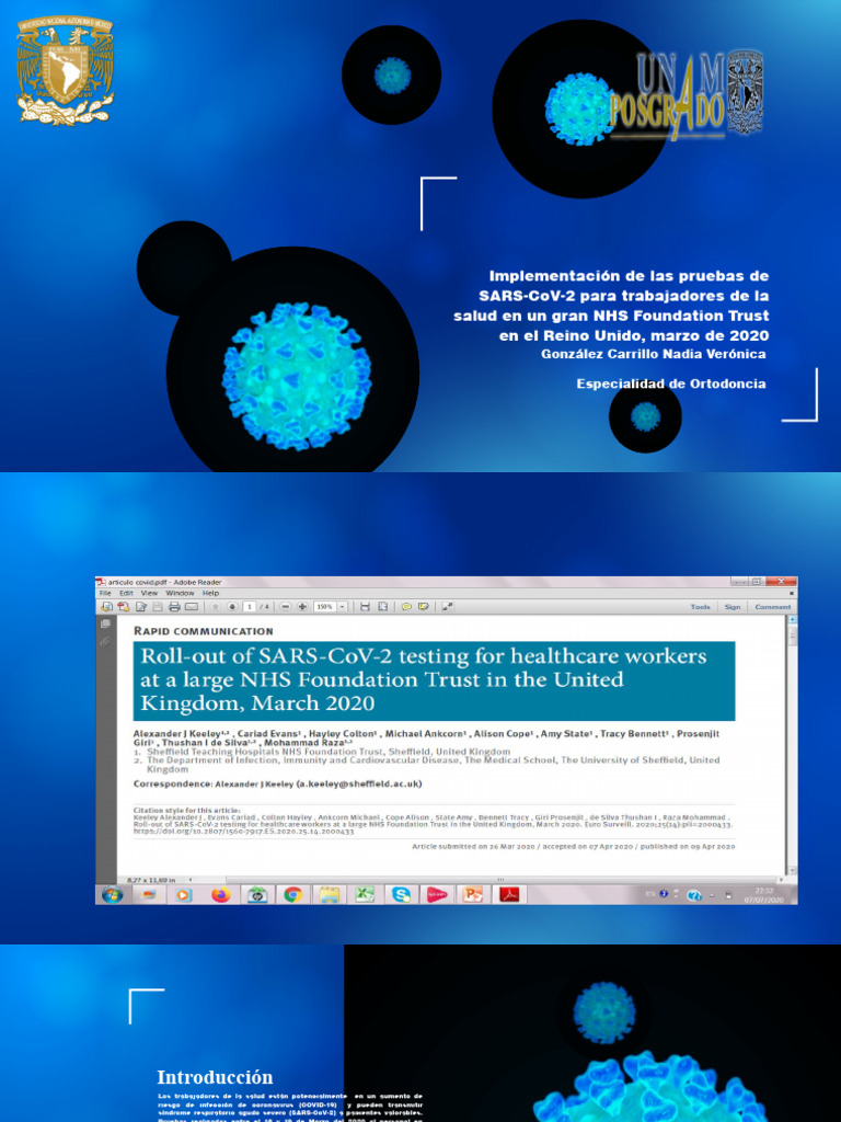 Implementación de Las Pruebas de SARS-CoV-2 para Trabajadores de La ...