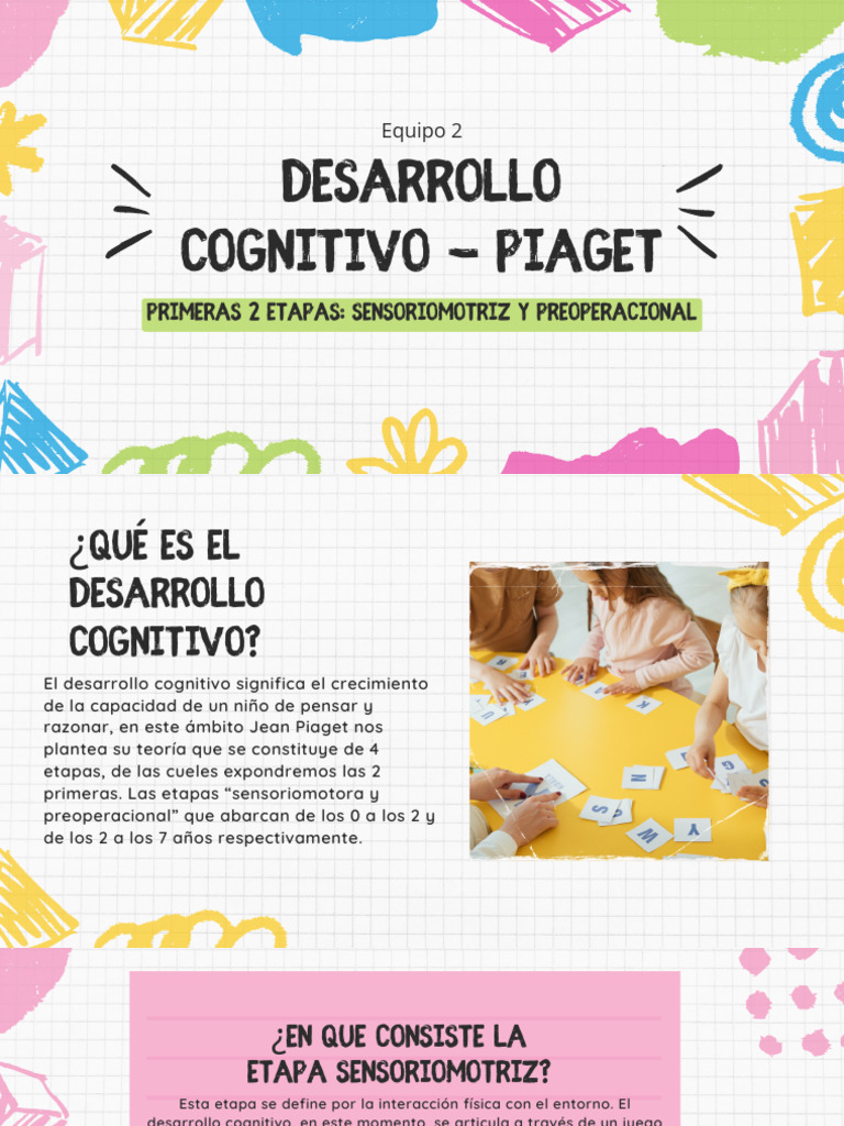 Etapas sensoriomotora y preoperacional de Piaget | PDF | Pensamiento ...