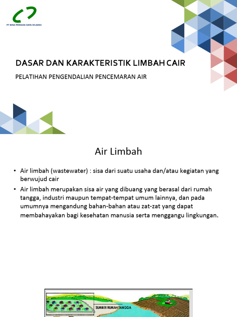 Materi 02 Dasar Dan Karakteristik Limbah Cair | PDF