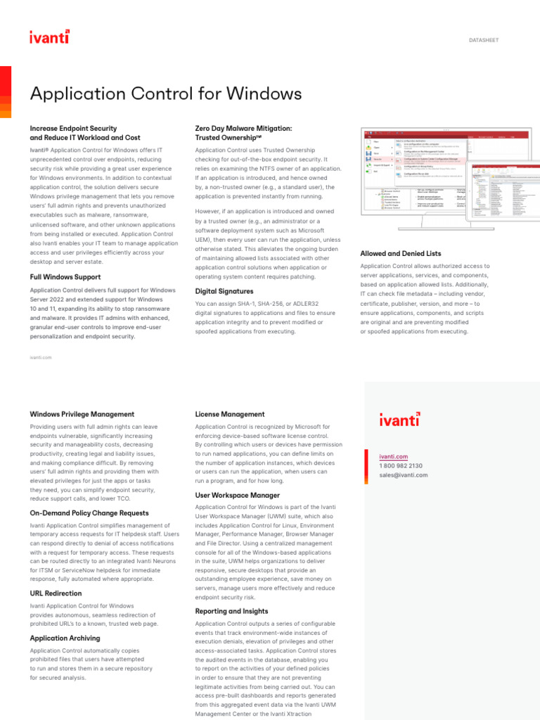 IVI 1828 en Application Control For Windows Server | PDF | Microsoft Windows | Application Software