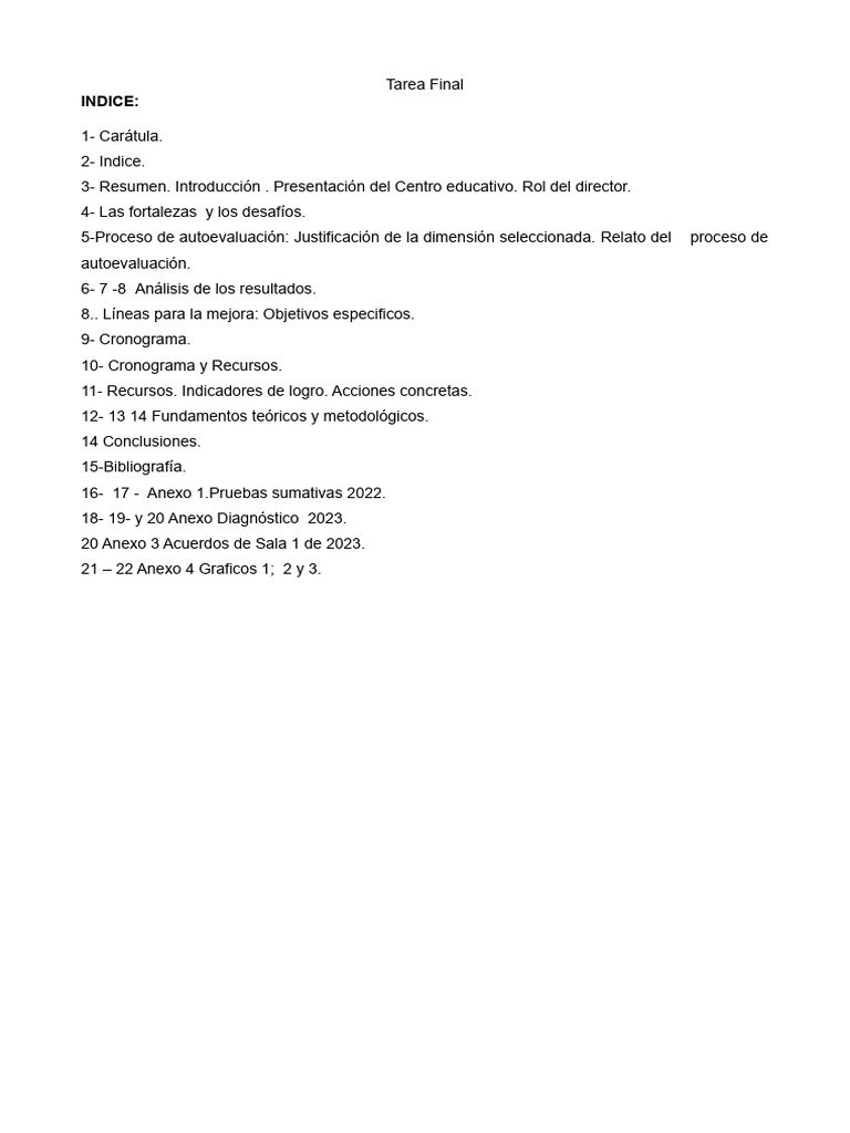 Tarea Final para Jessi | PDF | Evaluación | Enseñando