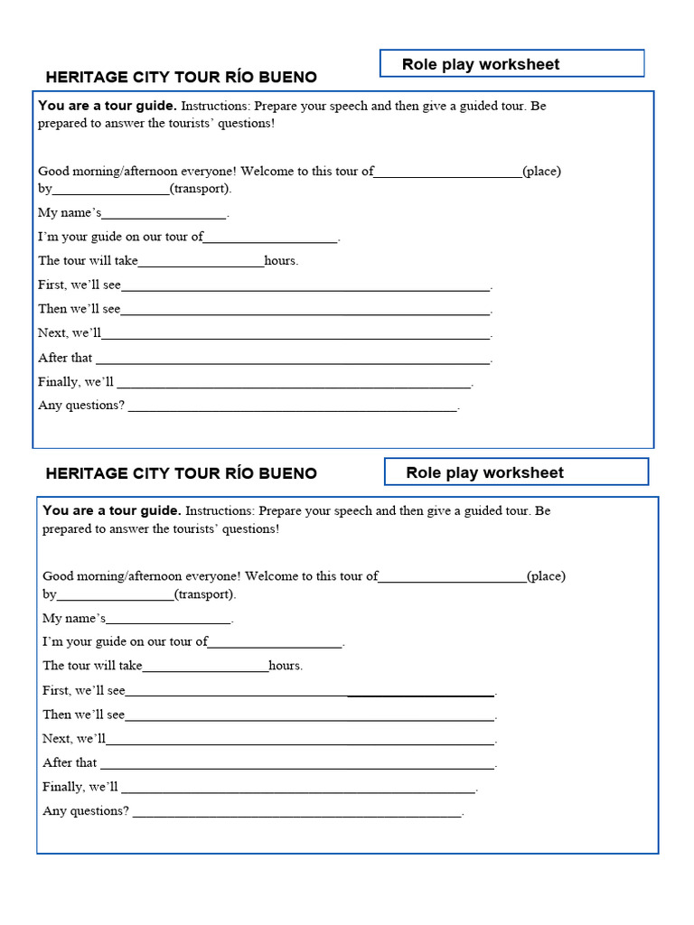 Lesson Tour Worksheet | PDF