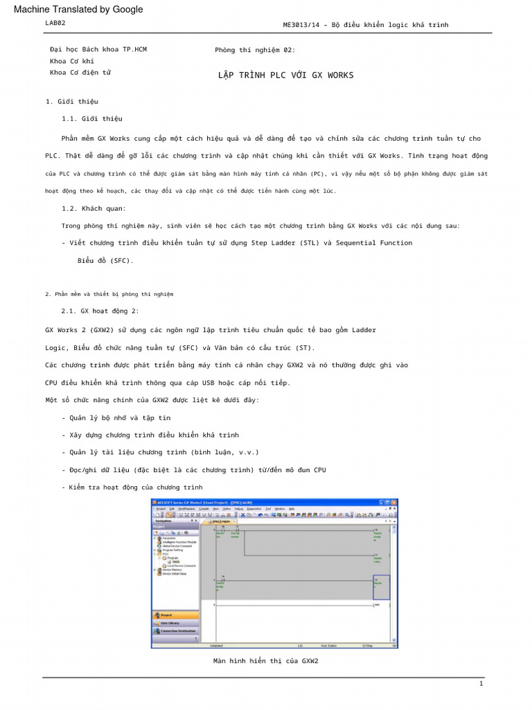 Lab 03 - GX Works STL and SFC | PDF