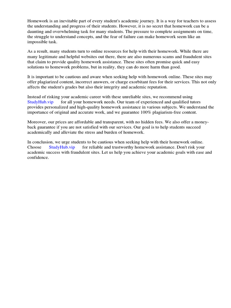 Homework Warning | PDF | Homework | Teachers