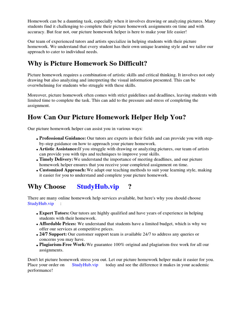 Picture Homework Helper | PDF | Homework | Libraries Picture Homework Helper | PDF | Homework | Libraries