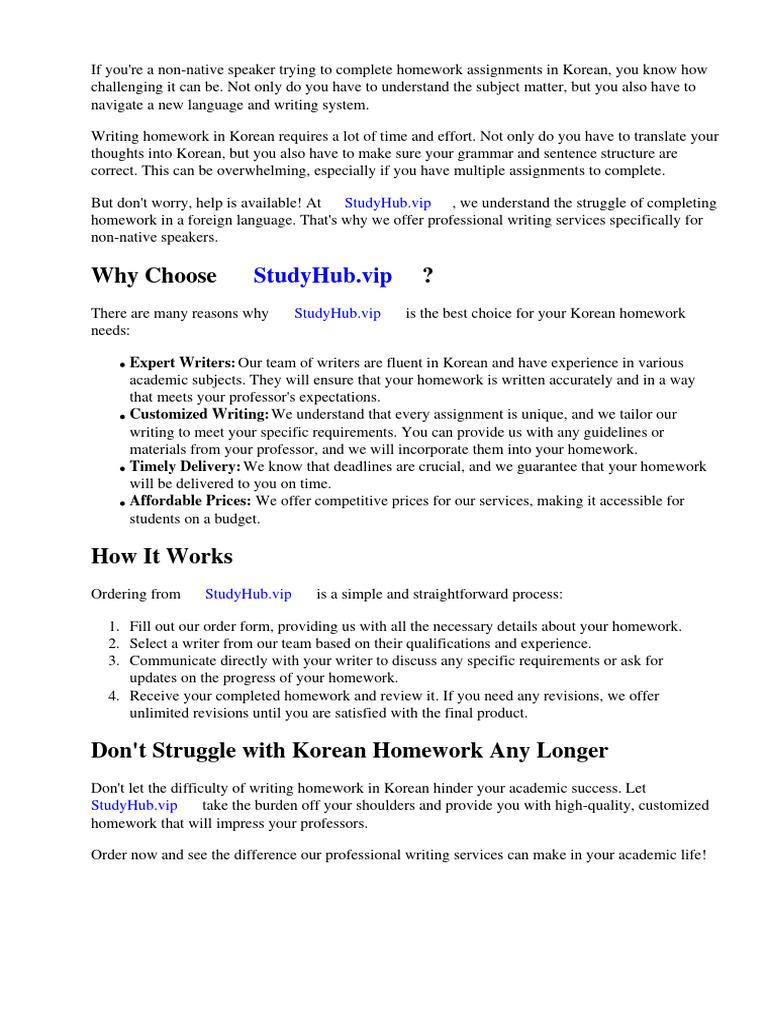 Im Doing Homework in Korean | Download Free PDF | Korean Language ...