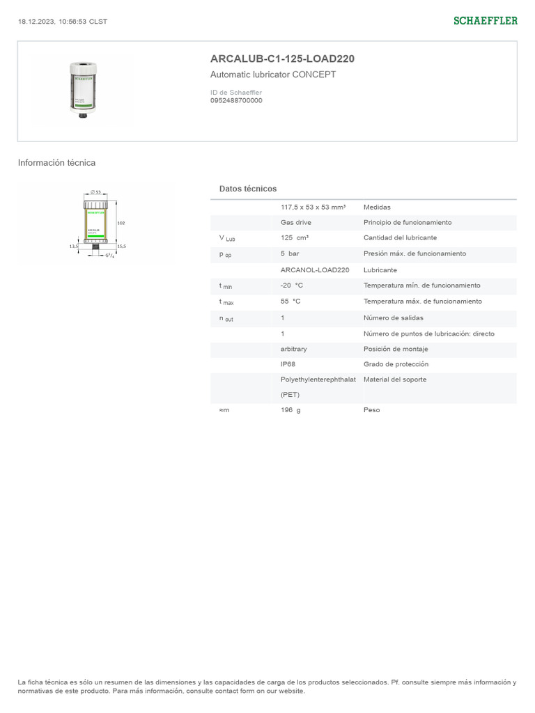 Arcalub C1 125 Load220 | PDF
