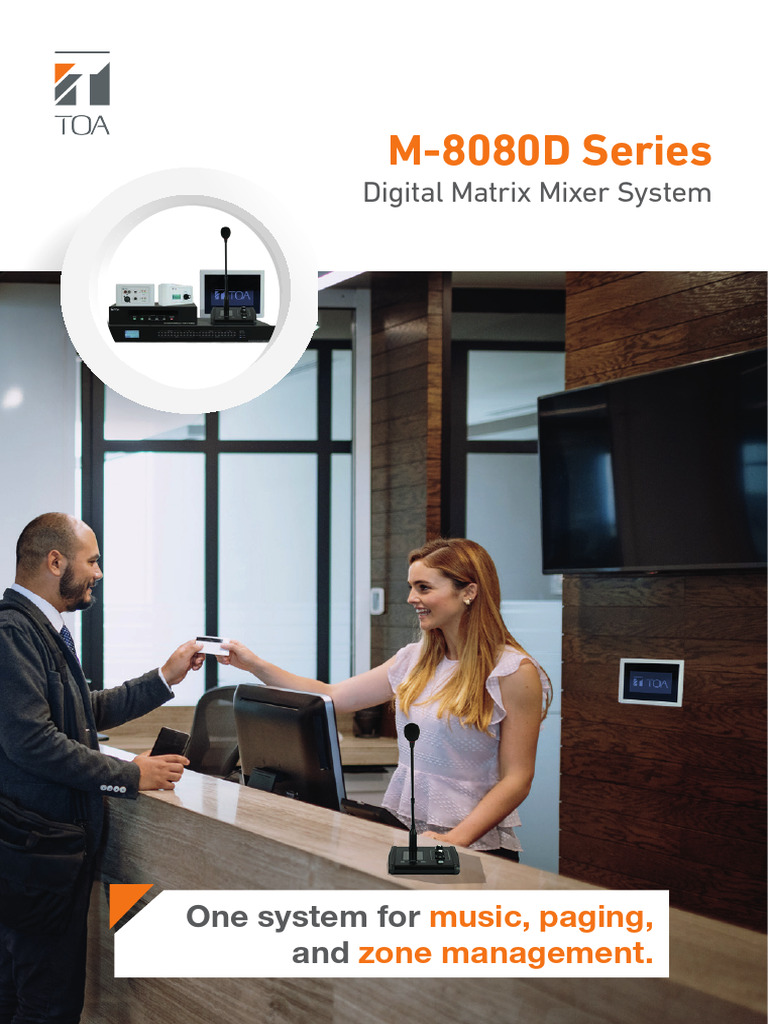 TOA M-8080D Digital Matrix Mixer System | PDF | Loudspeaker ...