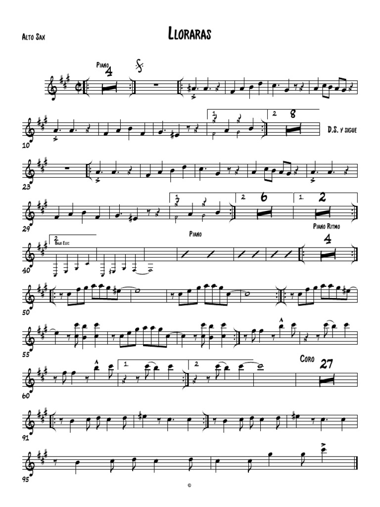 Lloraras Sax | PDF