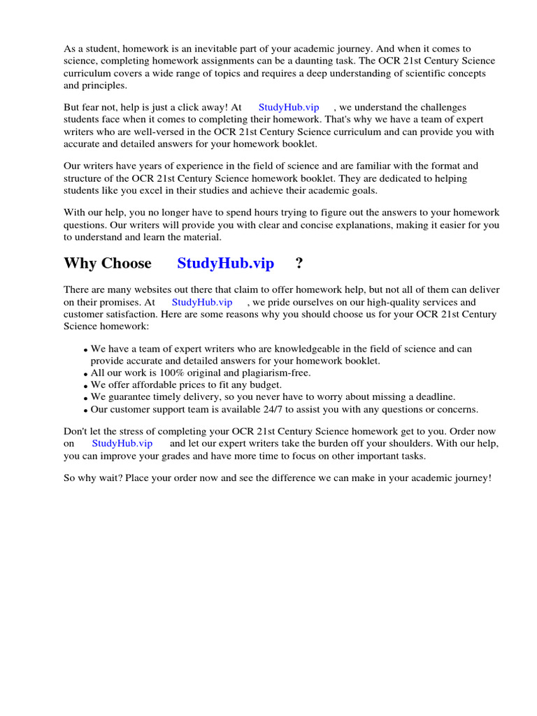 Ocr 21st Century Science Homework Booklet Answers | PDF | Google Play ...