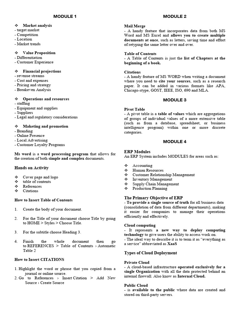 ADVOFFC Midterm Reviewer | PDF | Cloud Computing | Accounts Payable