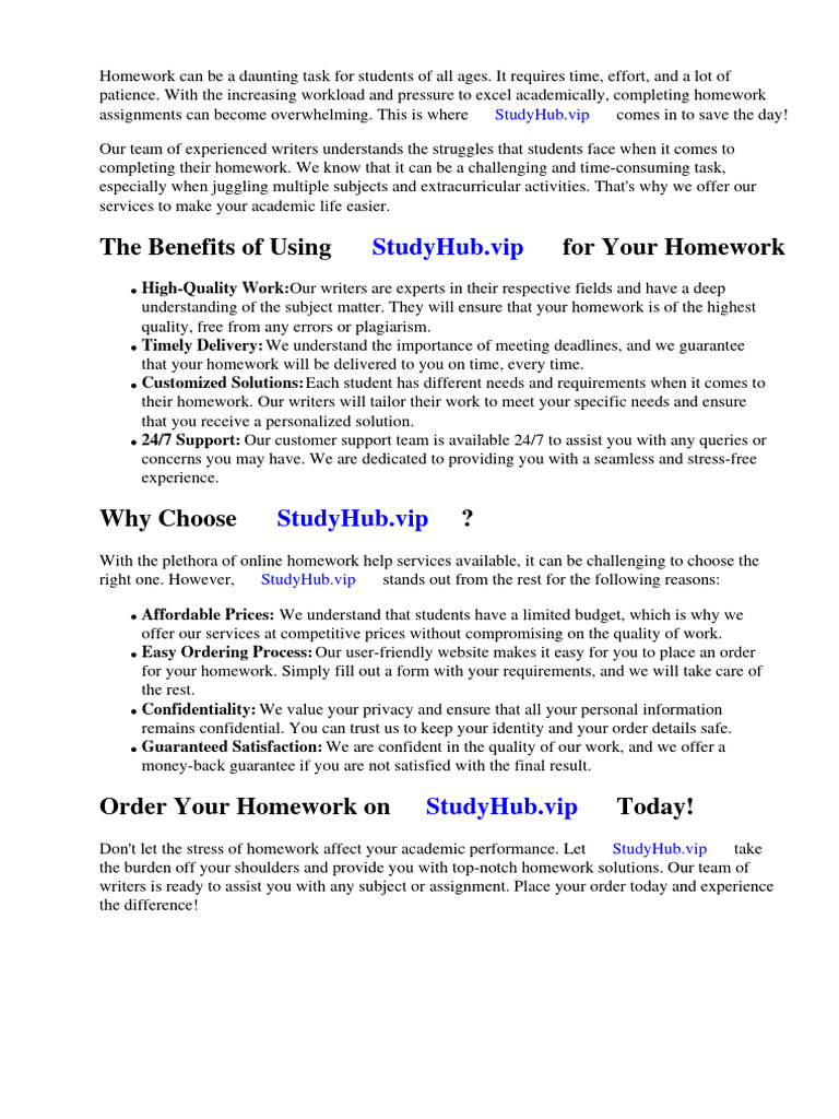 Homework Chart | PDF | Homework | Essays