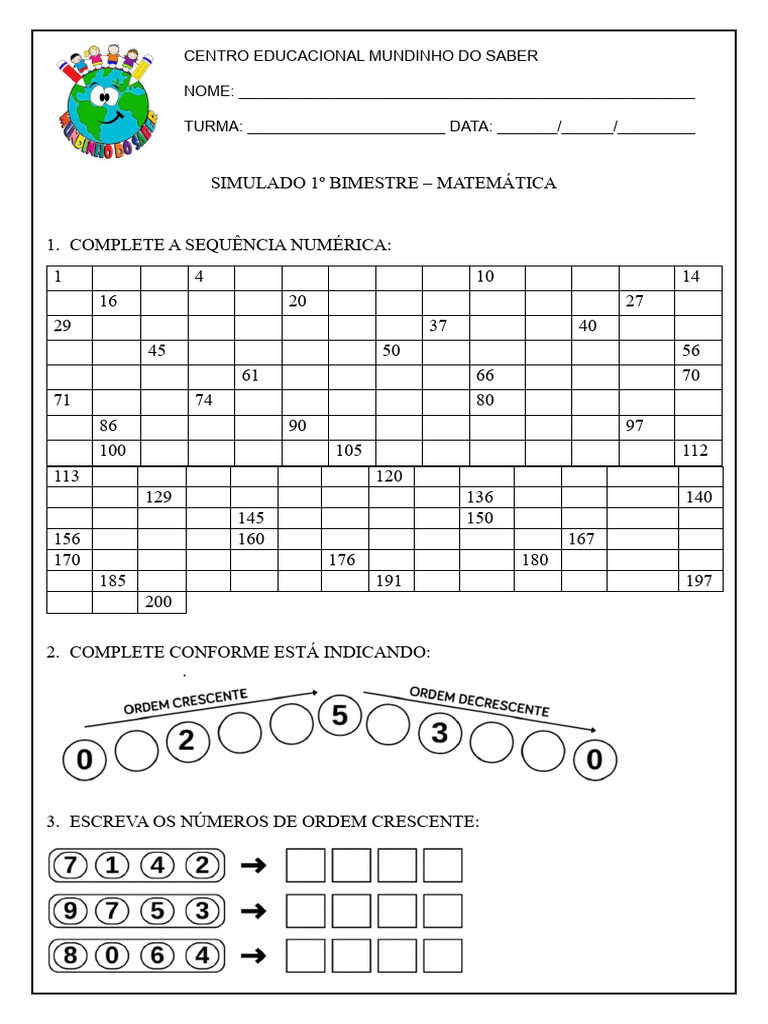Simulado Matematica 2 Ano | PDF