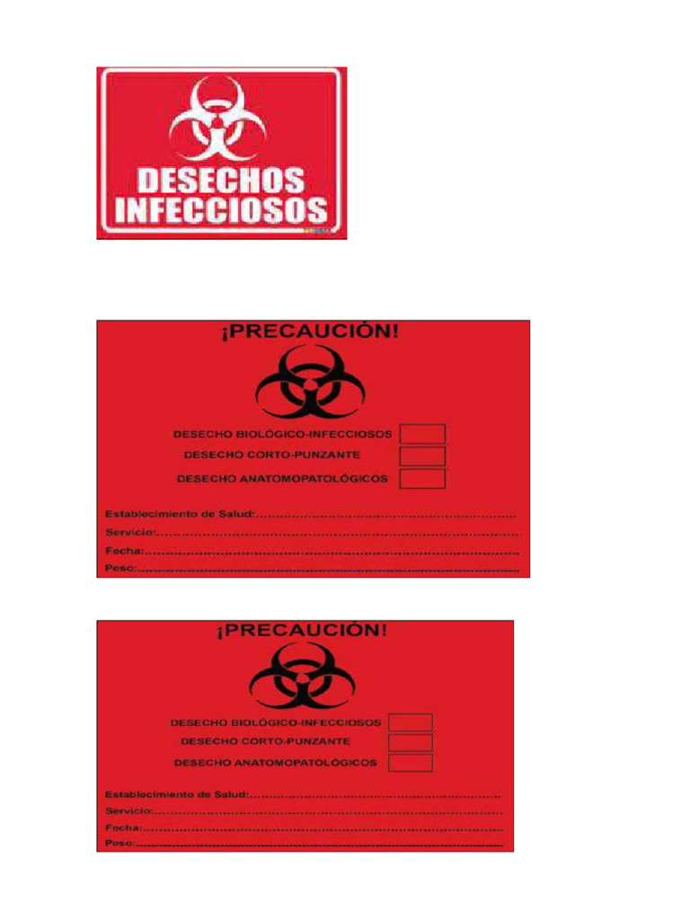 LOGOS DE DESECHOS INFECCIOSOS | PDF