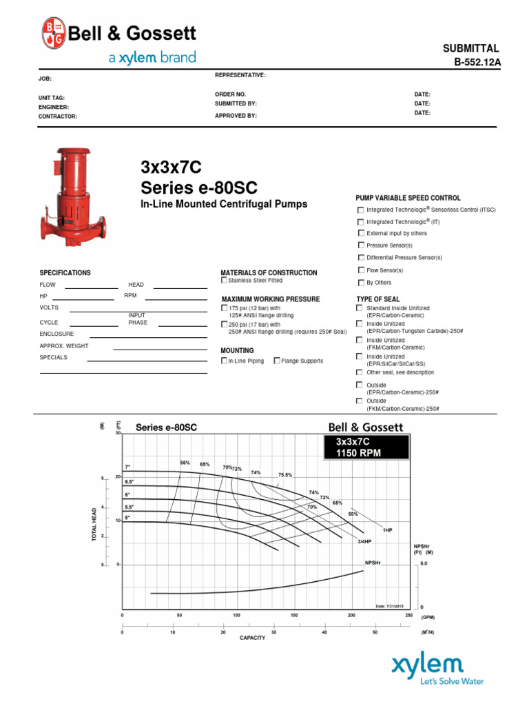 Bell & Gossett | PDF | Pump | Electrical Wiring