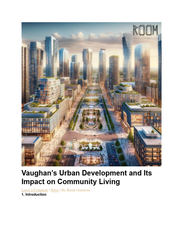 Vaughan's Urban Development and Its Impact On Community Living | PDF ...