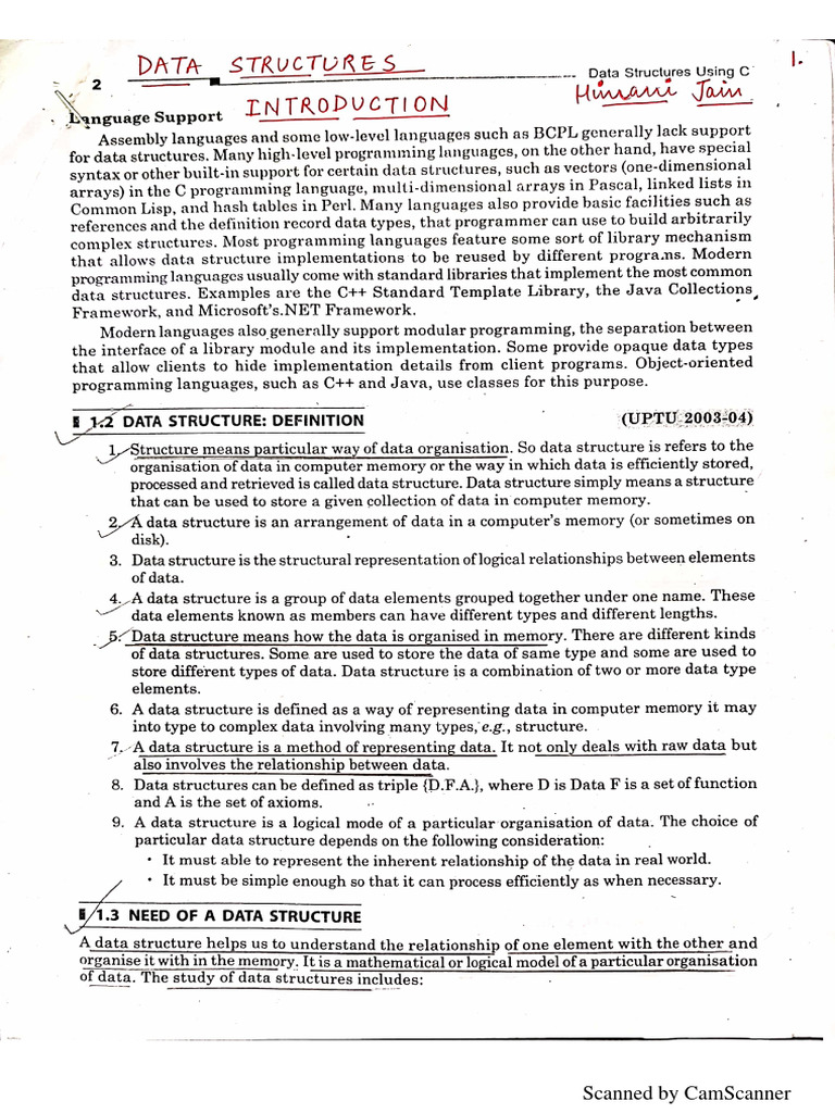 Himani Ds Introduction | PDF