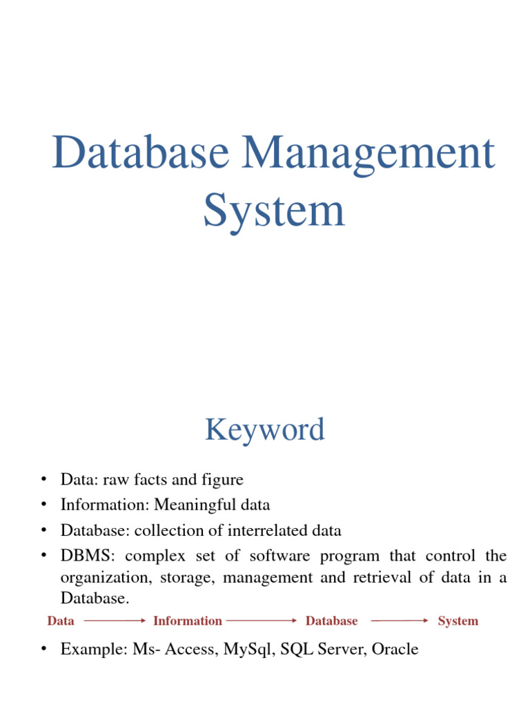 dbms part 1 | PDF | Databases | Relational Database