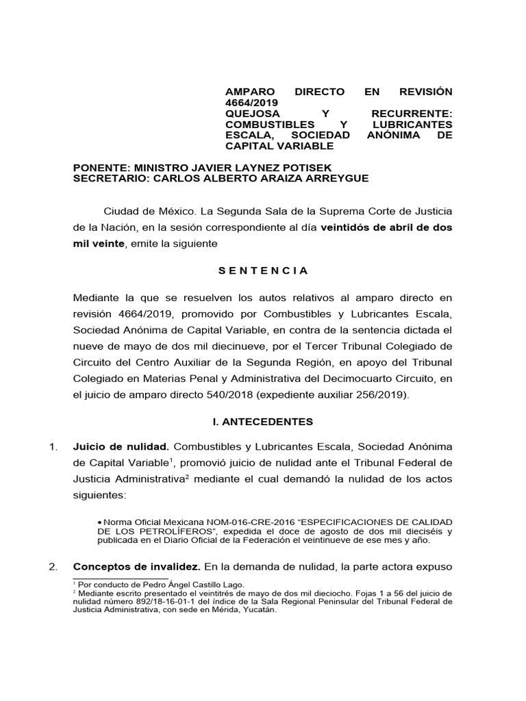 Engrose ADR 46642019 Procedencia Juicio de Nulidad Federal Vs ...