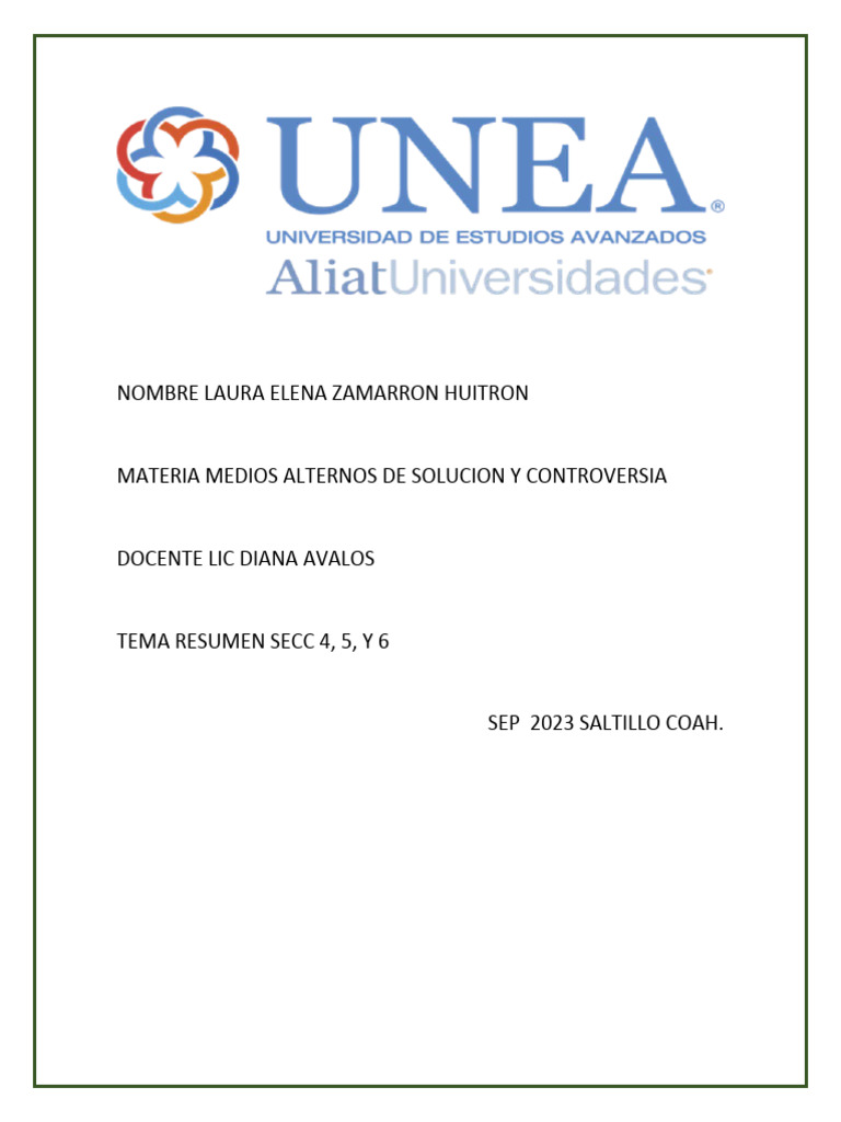 2 Trabajo Medios Alternos | PDF | Mediación | México