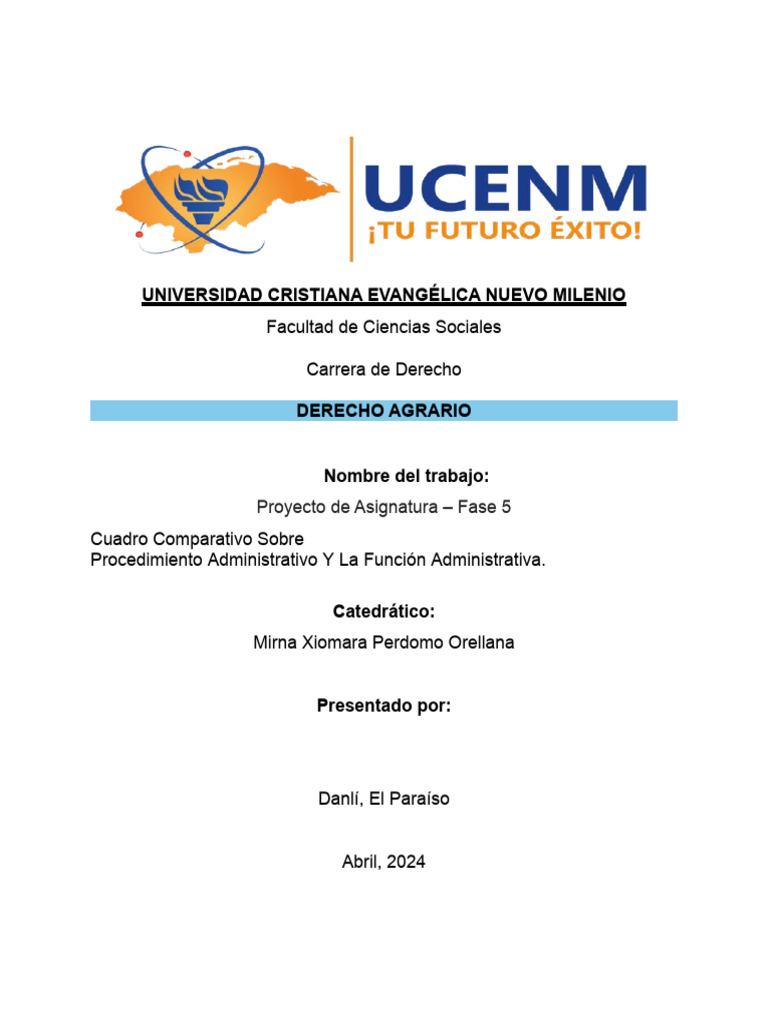 Proyecto de Asignatura Fase 5 | PDF | Agricultura | Reforma agraria