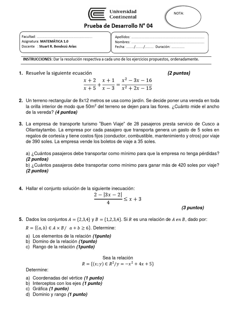 PD4 2023 10 | PDF | Matemáticas | Conceptos matemáticos