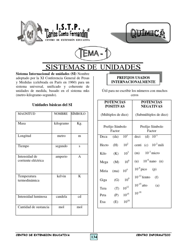 Conversión de Unidades y Prefijos SI | PDF | Importar | Sistema ...