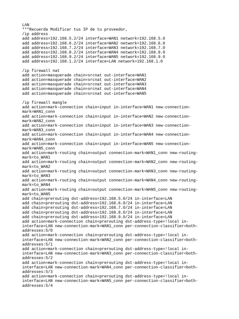 Mikrotick Full 5 Lineas Balancer | PDF | Web Standards | Security