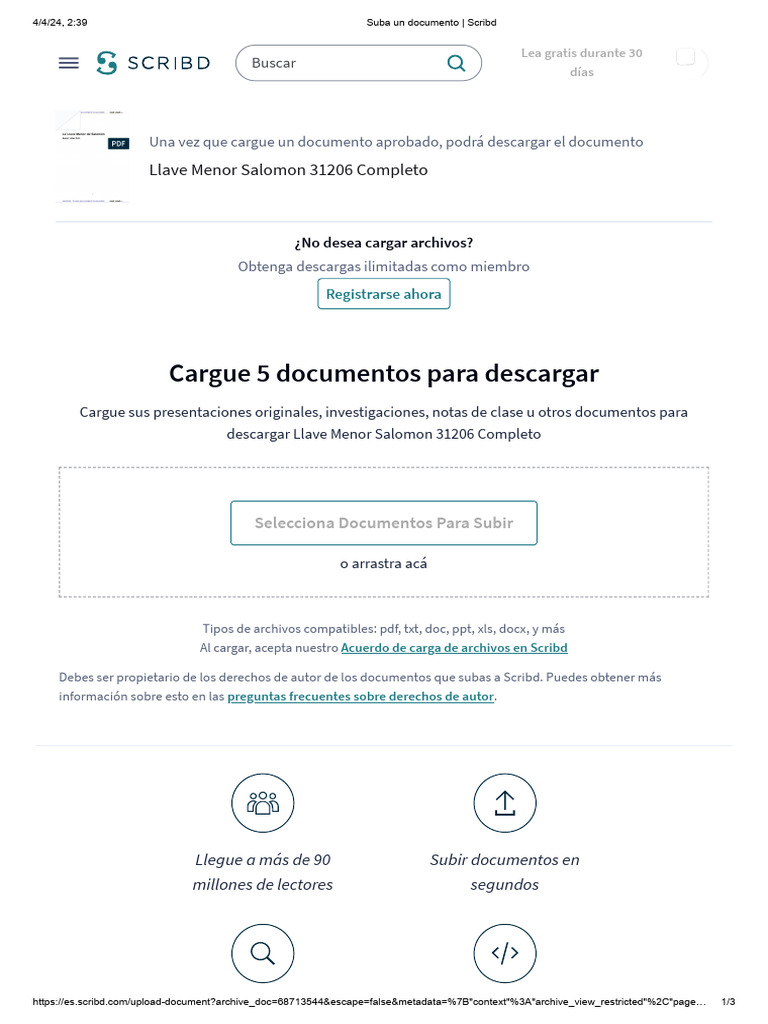 Qwer 1 | PDF | Scribd | Sitios web