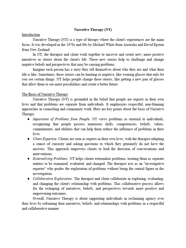 Nt Review Of Nt Pdf Psychotherapy Psychology