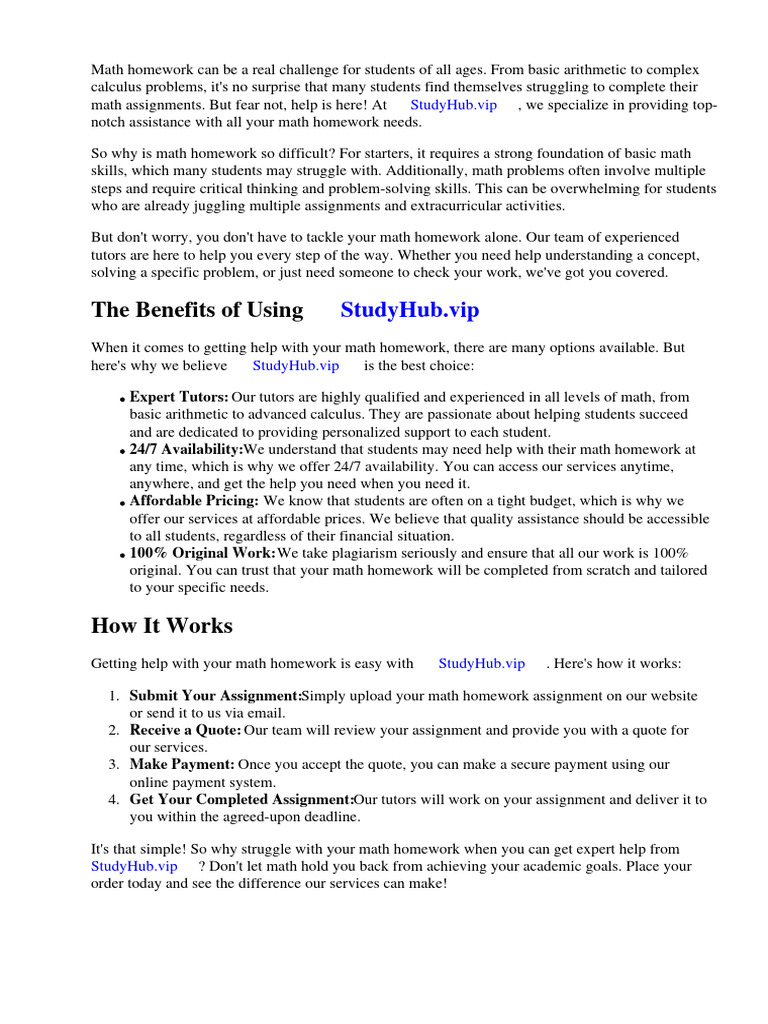 How To Check My Math Homework | PDF | Homework | Mathematics