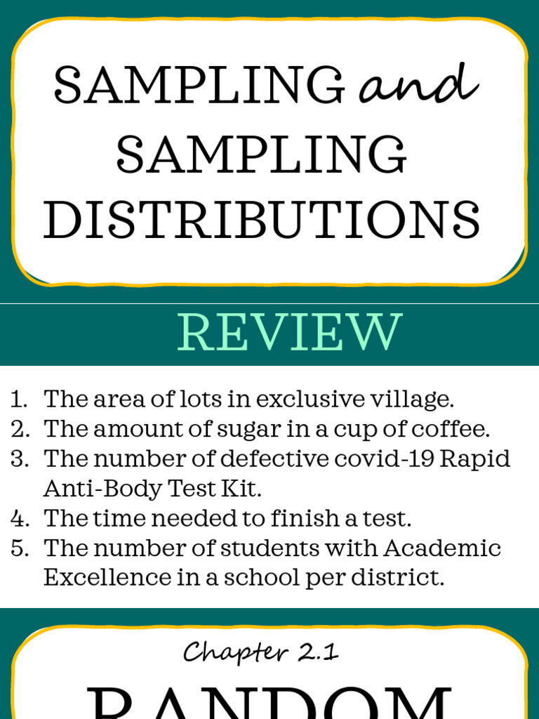 CHAPTER-2 | PDF | Sampling (Statistics) | Standard Deviation