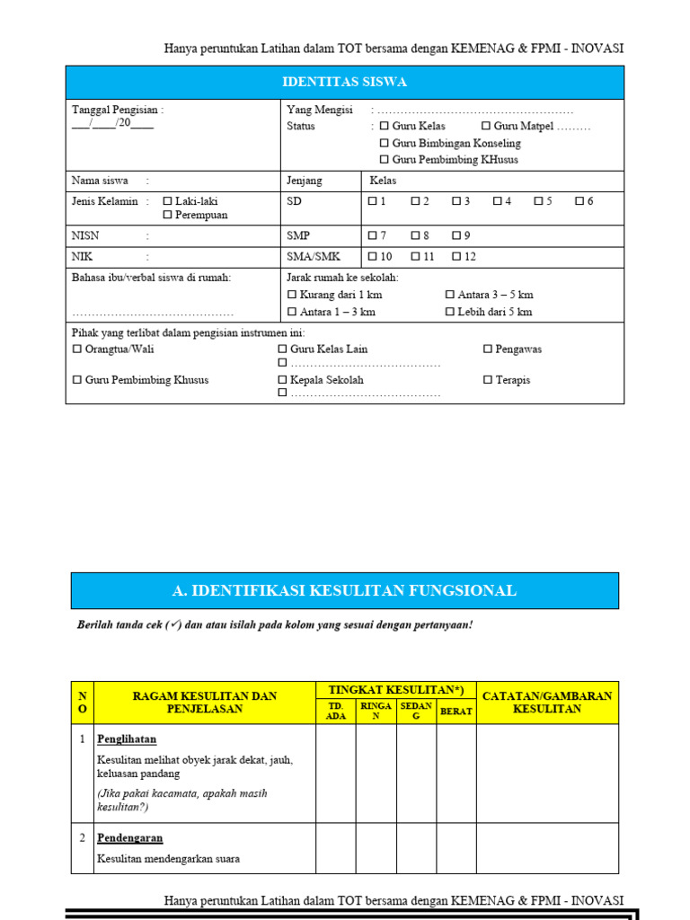 Instrumen - PBS - Lembar Kerja Group | PDF
