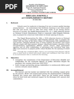 Accomplishment Report Brigada Eskwela 2025 | PDF | Behavior Modification | Learning