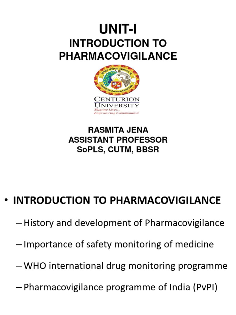 Introduction To Pharmacovigillance | PDF | Pharmacovigilance | Adverse Effect
