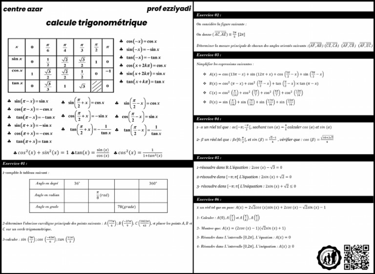 Calcule Trigonometrique | PDF
