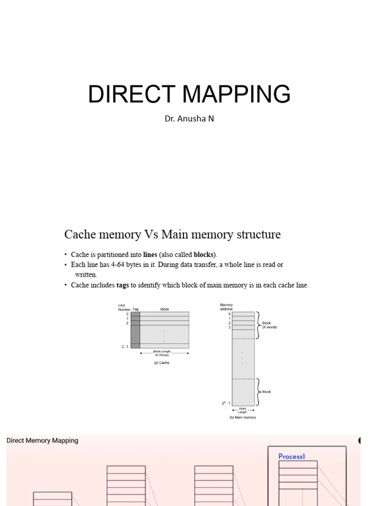 34-Memory Interleaving, Cache Mapping Numericals-18!03!2024 | PDF