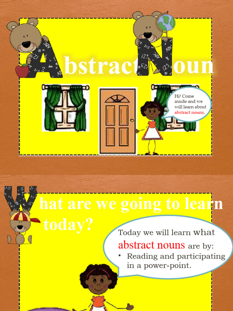 Understanding Abstract Nouns | PDF | Career & Growth | Language Arts ...