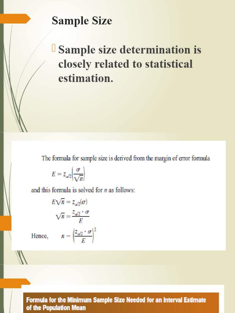 Sample Size | PDF